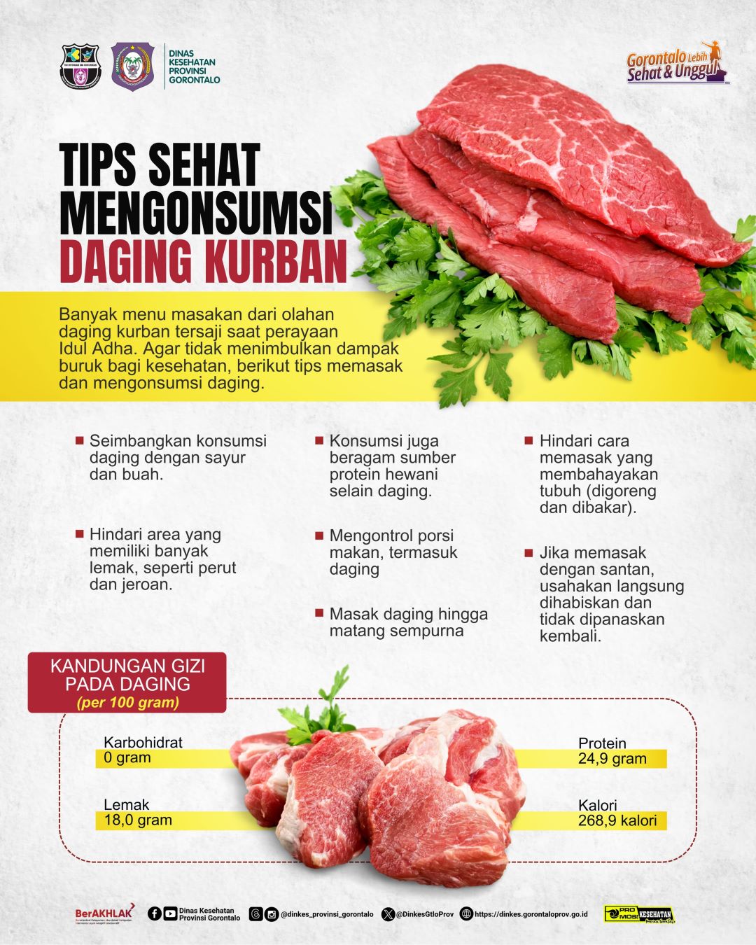 Media KIE Tips Sehat Konsumsi Daging Kurban – Website Resmi Dinas ...